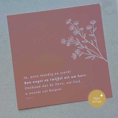 Lichtjes kaart - Ja, wees moedig - Kleinlichtje.nl